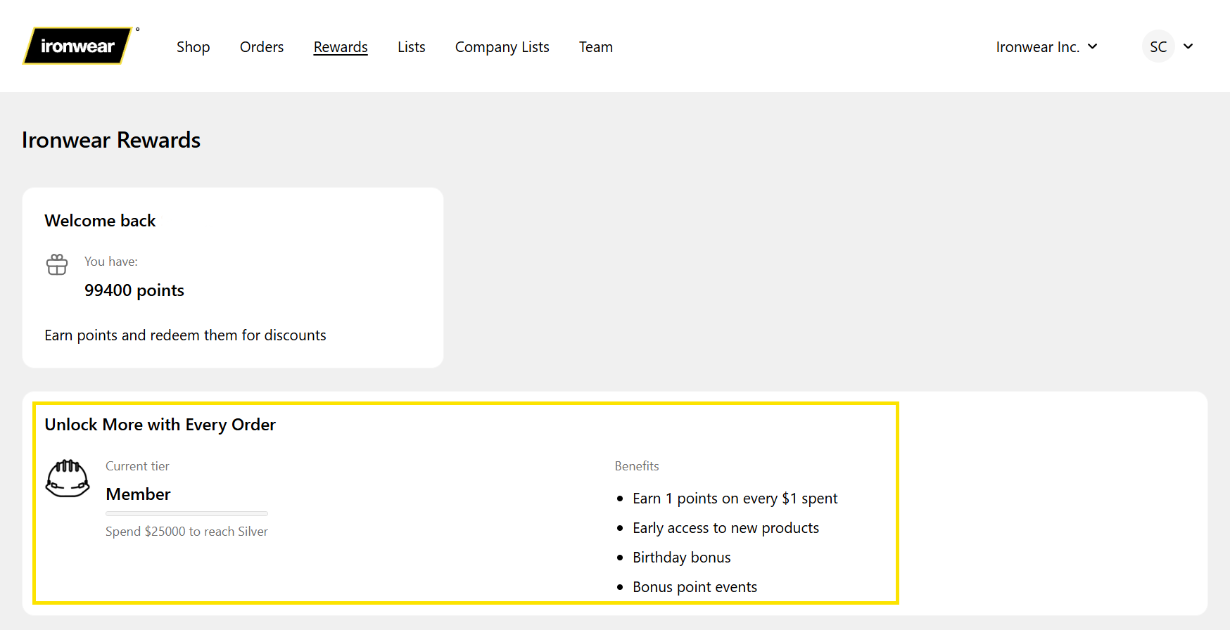 What is a Rewards Tier? – Ironwear